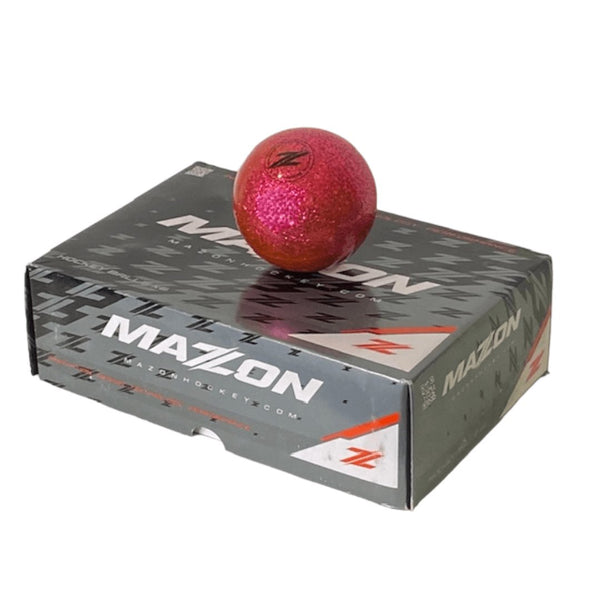 Mazon Glitter Deep Pink Ball (6 pack) - Just Hockey